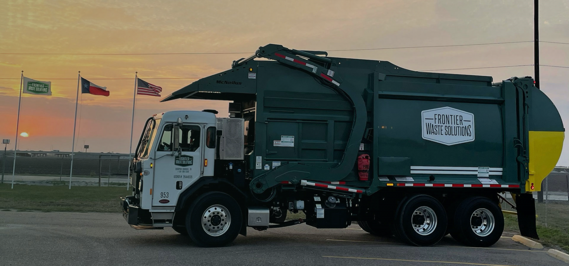 How Garbage Trucks Get Transported - Frontier Waste Solutions